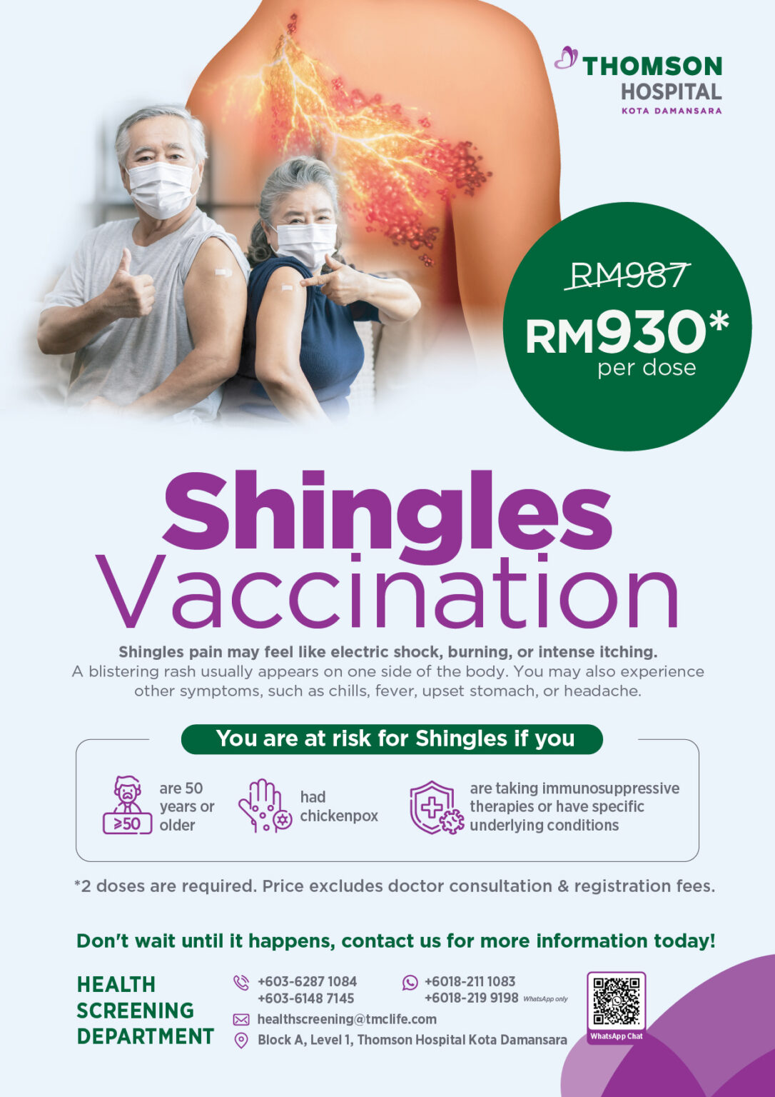 Shingles Vaccination Promotion - Top Private Hospital in Malaysia ...
